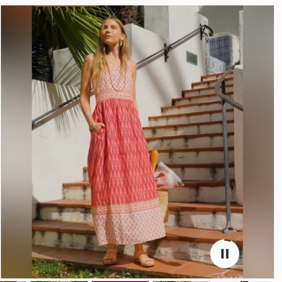 Faherty | Dresses | Nwt Faherty Gracie Dress Pink Gobi Floral | Poshmark